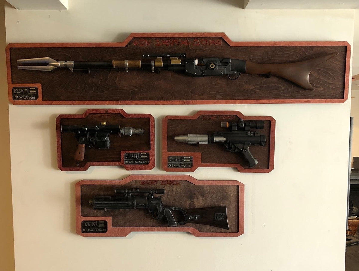 Custom Star Wars Blaster Wood Mounts Available Now – CCHobbyFun