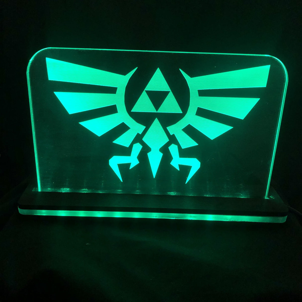 Custom LED Edge Lighted Acrylic Laser Engraved and Cut Sign 6"x6" or 8 ...