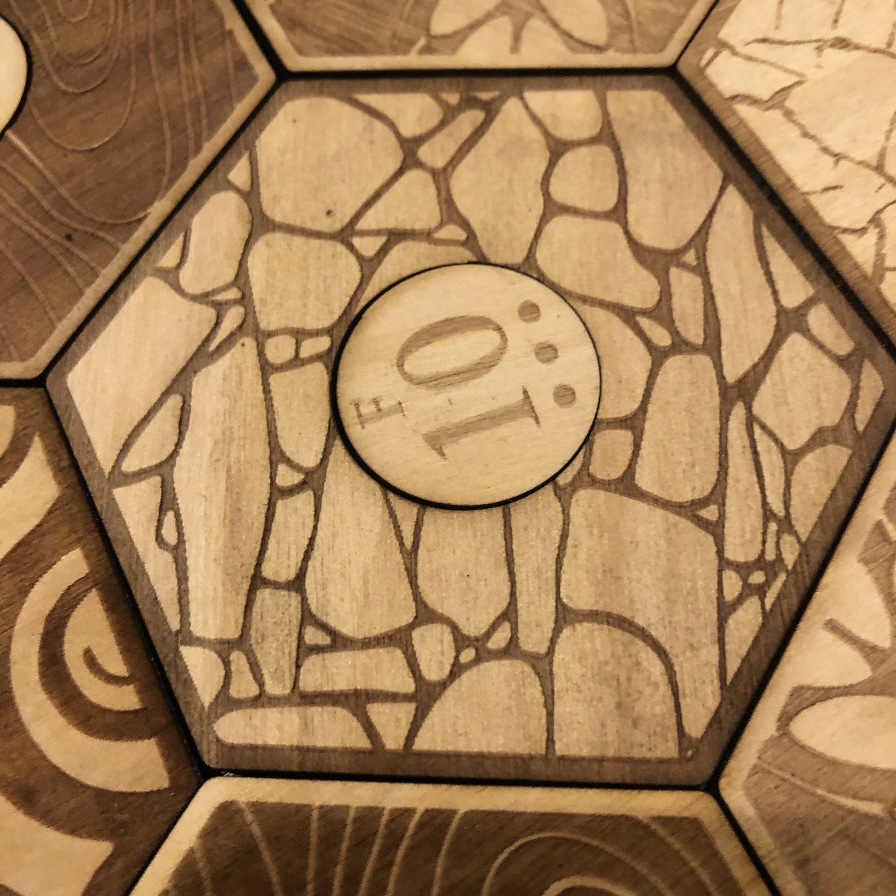 Catan Compatible Board Set with Laser Etched Terrain, Border and Numbe ...
