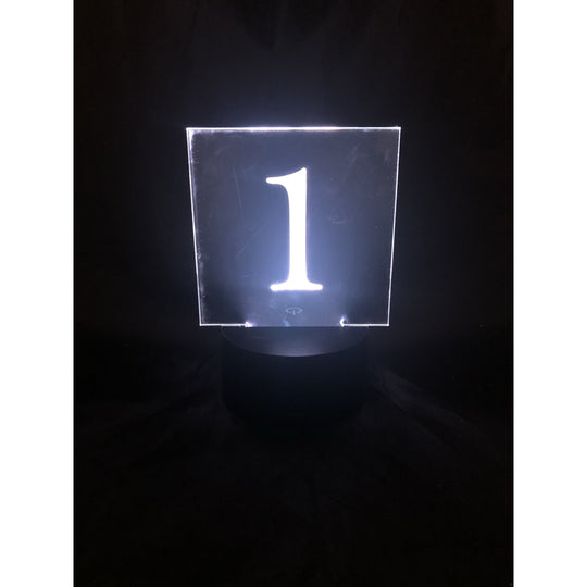 Lighted Table Number Sign Acrylic – CCHobbyFun