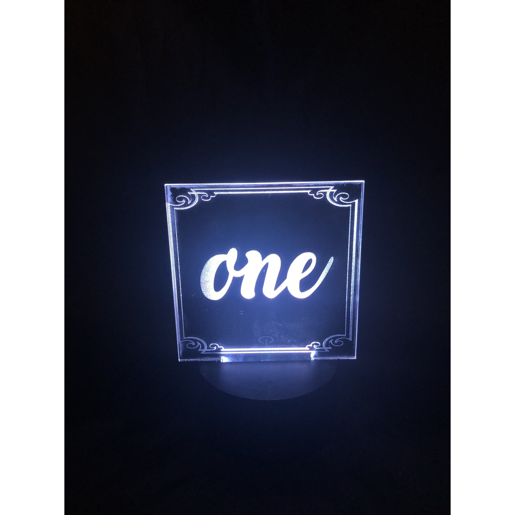Lighted Table Number Sign Acrylic – CCHobbyFun