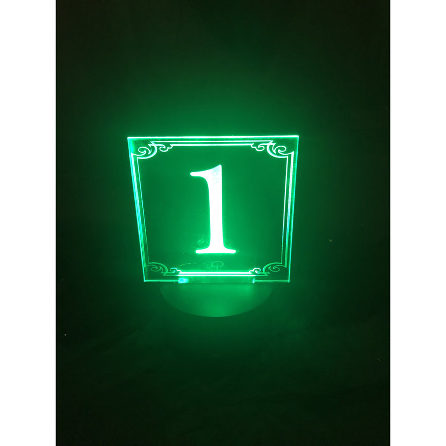 Lighted Table Number Sign Acrylic – CCHobbyFun