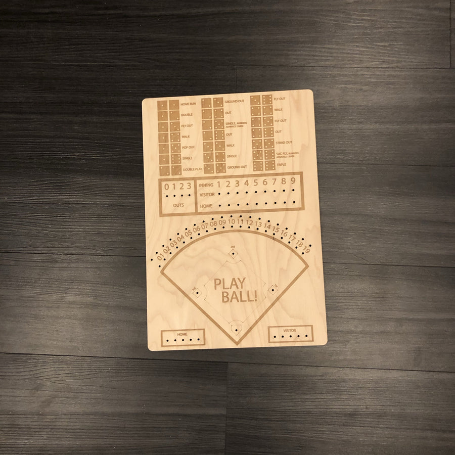 Wood Baseball Dice Game Customizable With YourTeam – CCHobbyFun